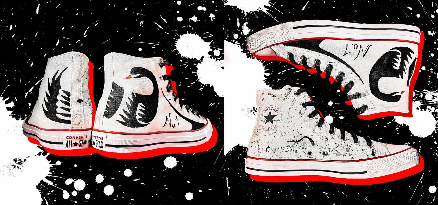 Grand Brush specializes in custom hand-painted shoes!